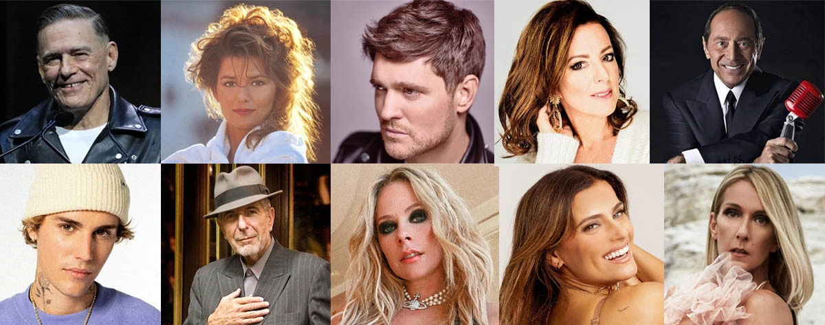 Les 20 Chanteurs Canadiens les Plus Célèbres au Monde